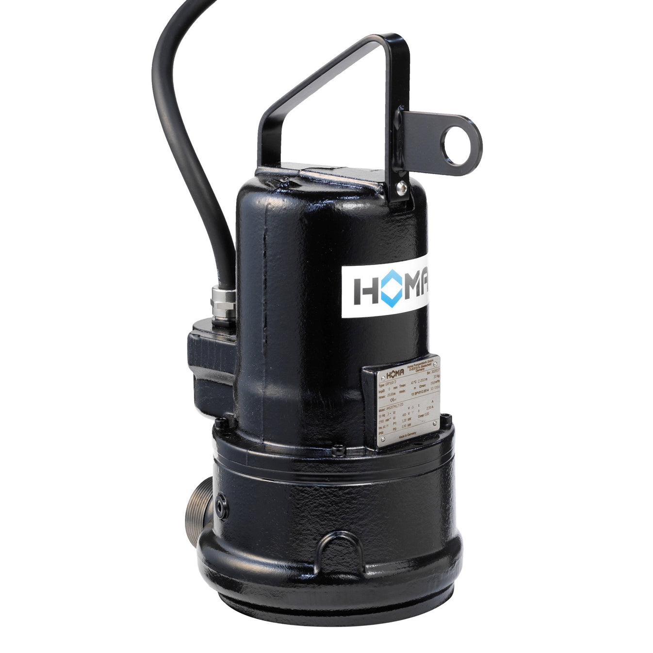 Homa submersible pump with cutting mechanism for waste water and faece ...